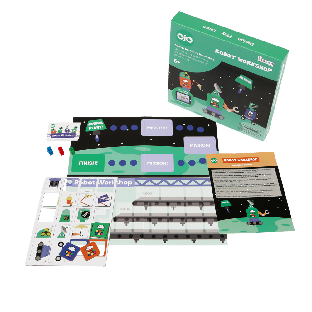 Robot Workshop Robotics Theory Board Game – Green Beans Toys