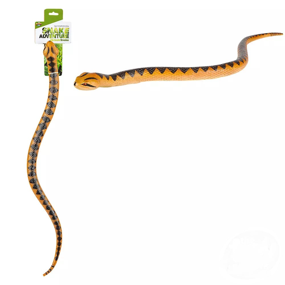 Poly Filled Rubber Dark Rattlesnake – Green Beans Toys