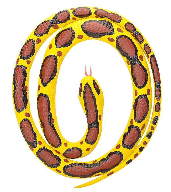 Rubber Snake Burmese Python 46" – Green Beans Toys