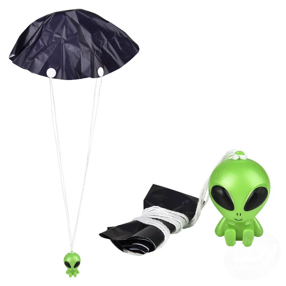 One Galactic Alien Paratrooper – Green Beans Toys