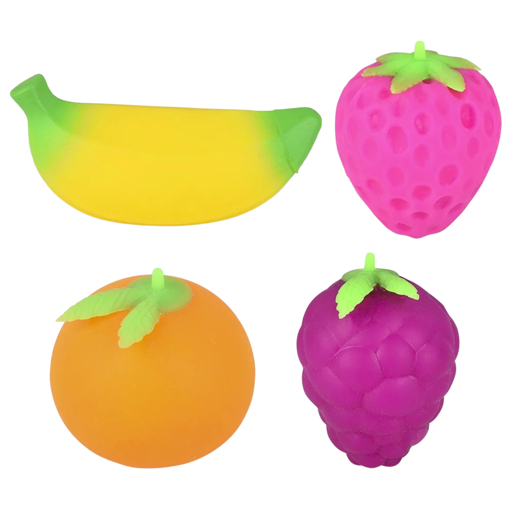 Squish Stretch Fruit (One Random Fruit) – Green Beans Toys