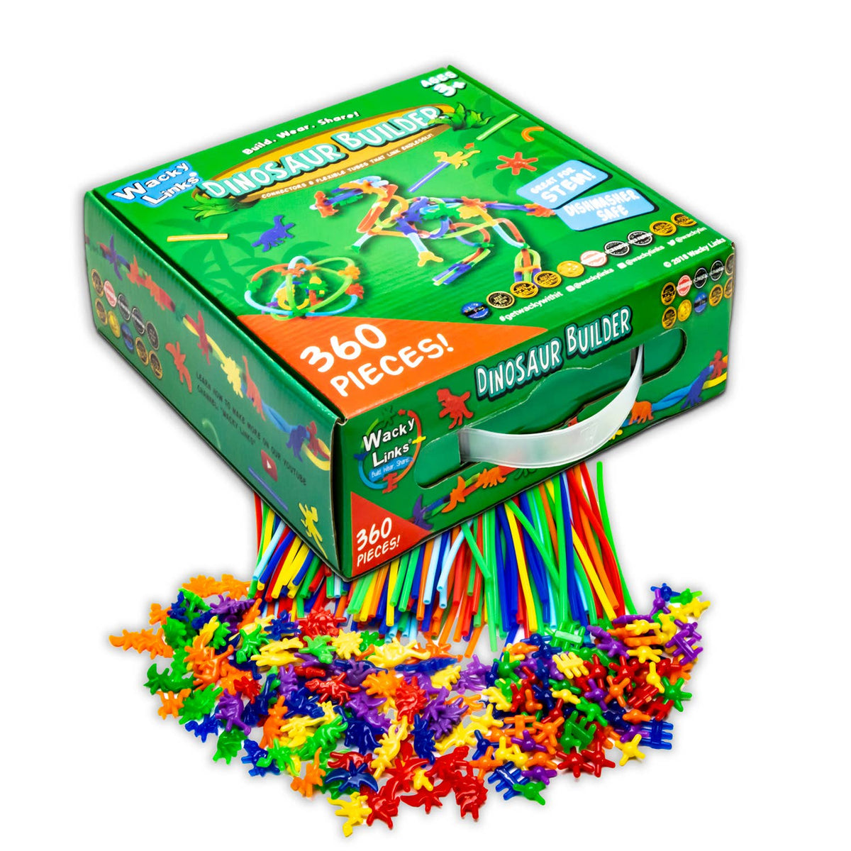 Wacky Links - Large Dinosaur Builder Activity Pack – Green Beans Toys