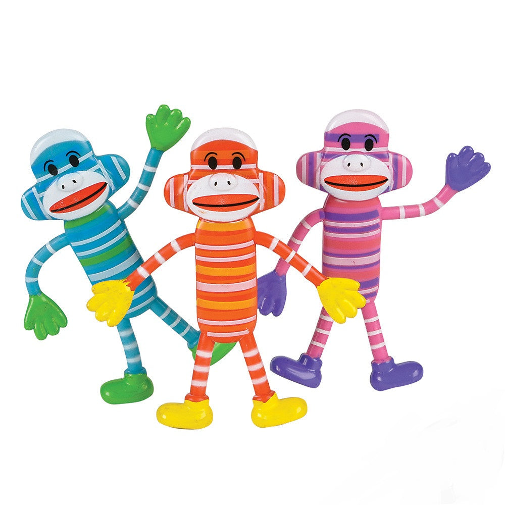 Bendable Sock Monkey Fidget Toy – Green Beans Toys