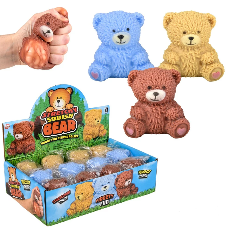 Squish And Squeeze Teddy Bear (ONE) – Green Beans Toys