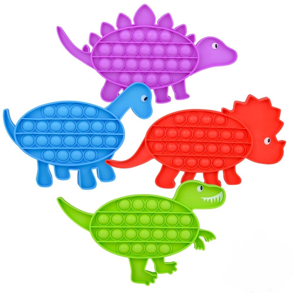 Dinosaur Pop It Push Pop Bubble Popper Sensory Fidget Toy – Green Beans ...