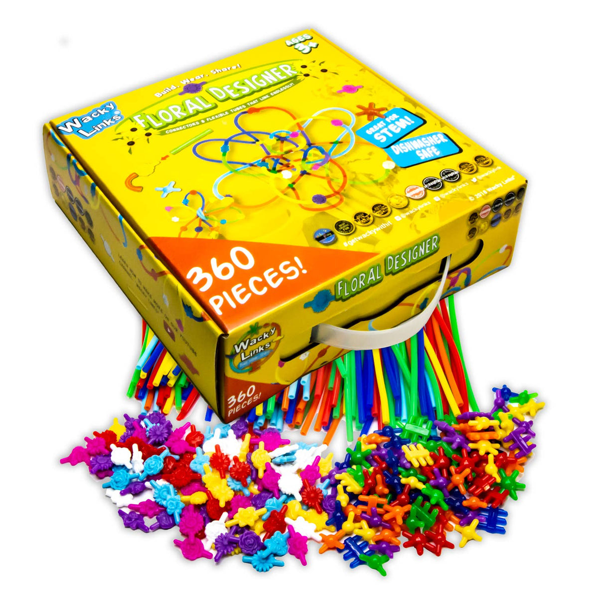 Wacky Links - Large Floral Designer Activity Pack – Green Beans Toys