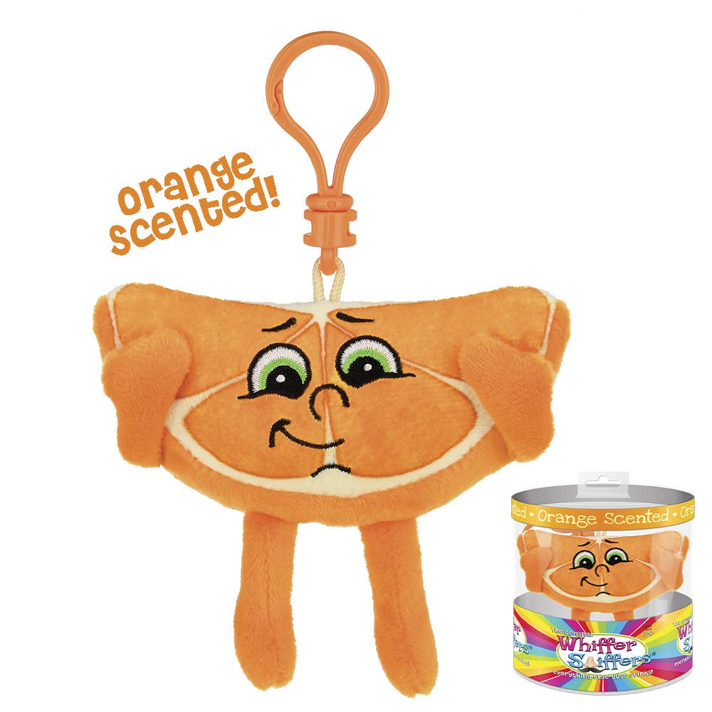 Whiffer Sniffer- Mr. Slice Guy orange scented backpack clip – Green ...